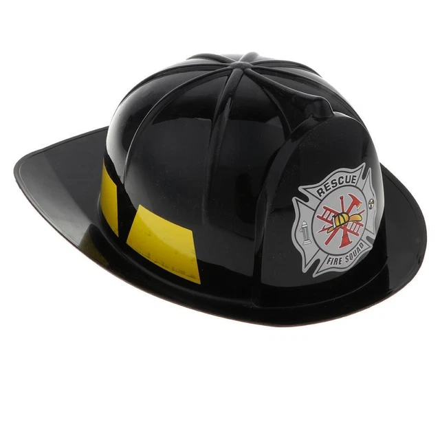SIMULATION FIREMAN SAFETY Helmet Firefighter Hat Cap Kids Cospaly Toy ...
