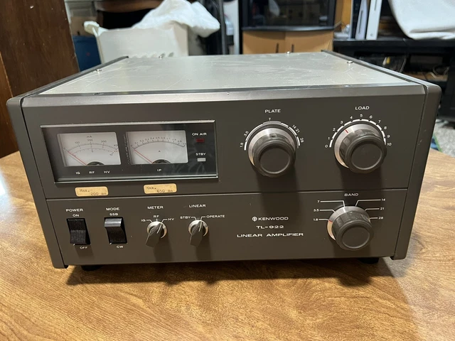 KENWOOD TL-922 HAM Radio Amplifier Broken Side Plate Shifted Cabinet ...