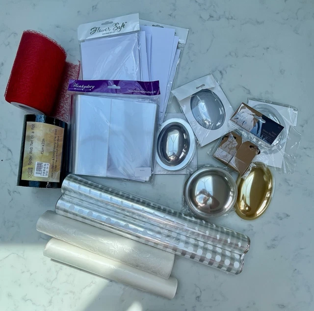 VARIOUS CRAFT SUPPLIES. Spiders Web, Dome Cards, Acetate Etc. £3.32 ...