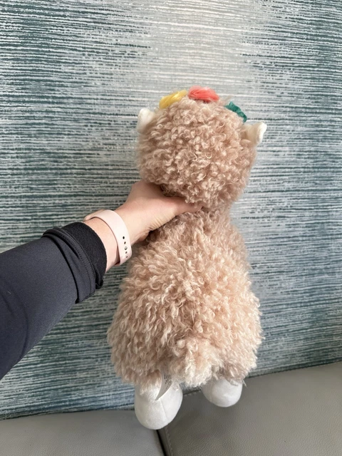 ASDA FLOWERS ALPACA Llama Plush Soft Toy Cream rare cute 16" tall £14. ...