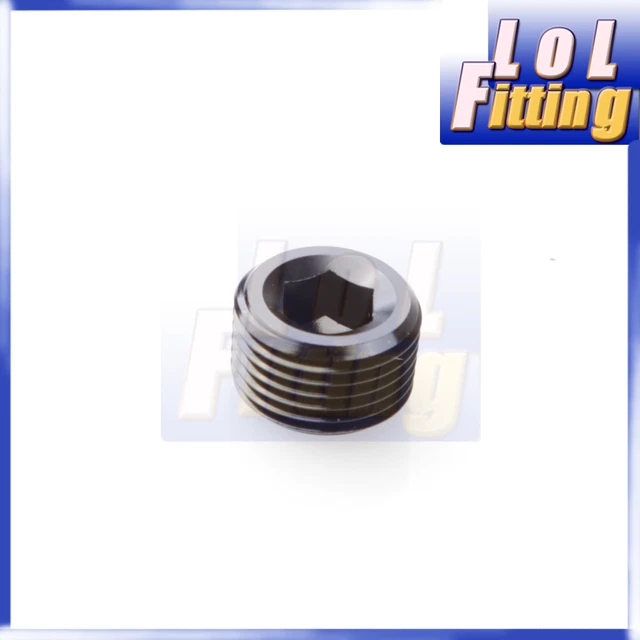 1/8& NPT THREAD Allen Socket Pipe Hex Plug Aluminum Black £3.23 ...