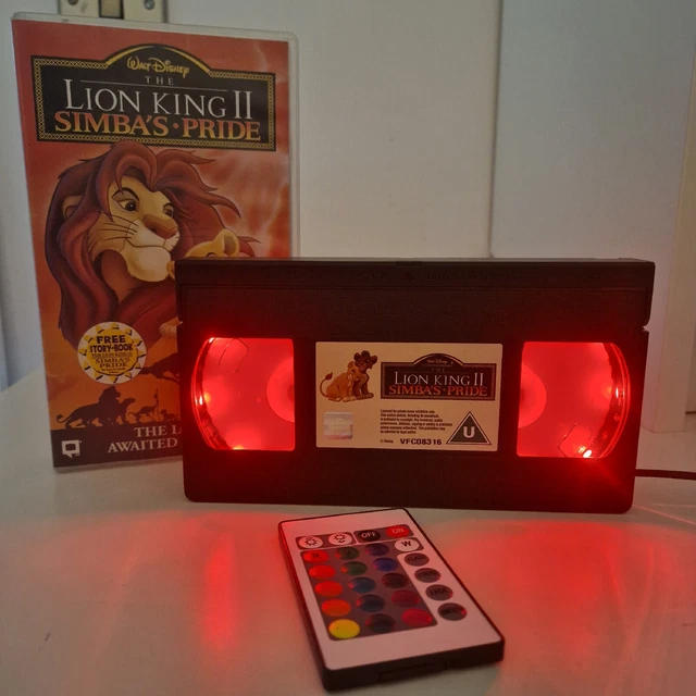 DISNEY'S THE LION King Simba's Pride USB LED VHS Tape Lamp Xmas Gift ...