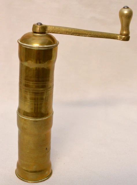 ALTE MOKKAMÜHLE / Pfeffermühle - Handarbeit Aus Messing EUR 44,00 - PicClick DE