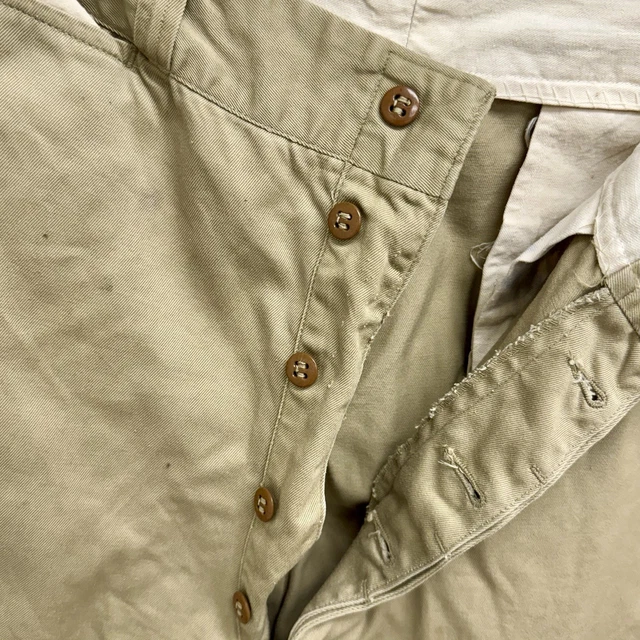 ORIGINAL WWII US Army Chino Cotton Pants Khaki Tropical £147.40 ...