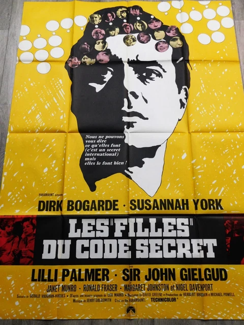 LES FILLES DU Code Secret Affiche ORIGINALE Poster 120x160cm 47"63 1968 ...