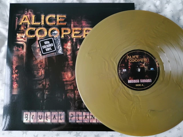 BRUTAL PLANET BY Alice Cooper Gold vinyl pressing LP Record EUR 29,71 - PicClick DE