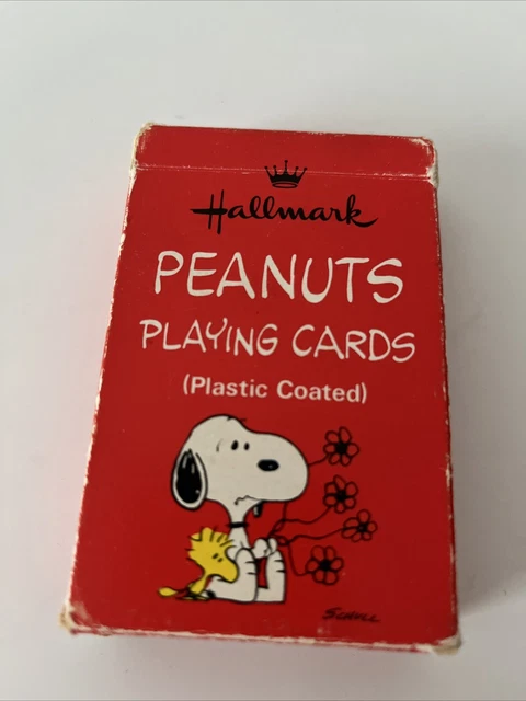 VINTAGE HALLMARK PEANUTS Playing Cards Snoopy 1965 United Feature ...
