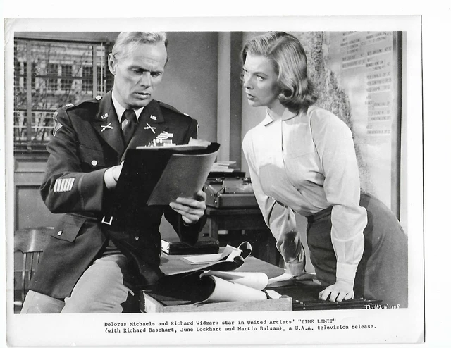 VINTAGE 8X10 TEMPS Limit 1957 Avec Richard Widmark Basehart Dolores ...