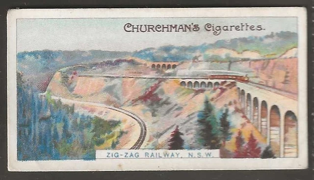 CHURCHMAN-A TOUR ROUND The World 1911-#24- Zig Zag Railway Nsw £4.99 - PicClick UK