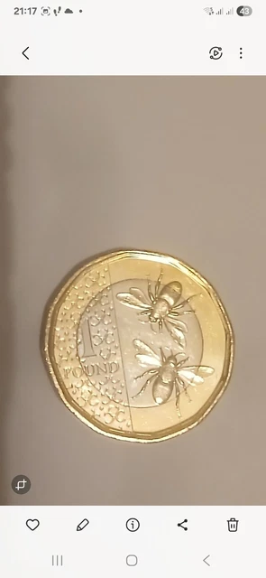 RARE KING CHARLES without his crown, double bee pound coin 2023 £1,536. ...