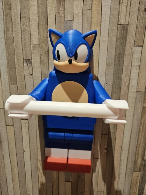 PERSONNAGE FACON &LEGO& Geant toilet paper Sonic Sega idee cadeau EUR ...