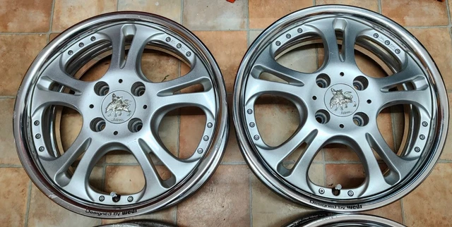 KRANZE CERBERUS 2 Alloy Wheels 4x100 15x5 ET45 JDM Kei Hot Boi Weds ...