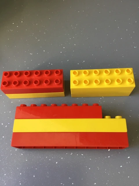 LEGO DUPLO LONG bricks. Red/Yellow. Part numbers 2291, 4199, 2300 £10. ...