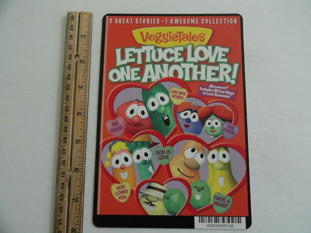 VEGGIE TALES: LETTUCE Love One Another! - Blockbuster Video Backer Card ...