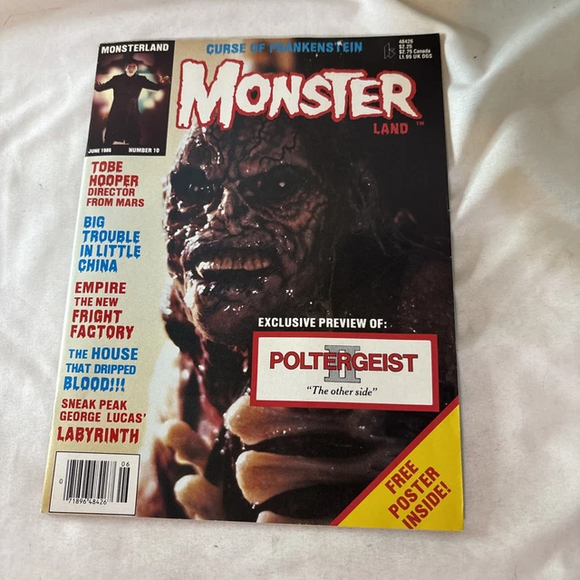 MONSTER LAND MAGAZINE #10 June 1986 Monsterland Poltergeist II ...