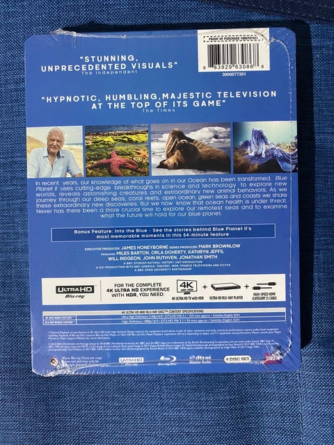 STEELBOOK BLU PLANET II 2 4K Ultra HD Blu-ray David Attenborough BBC ...
