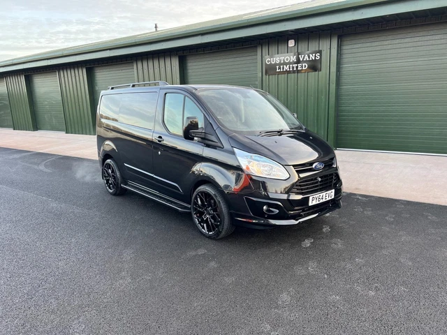 FORD TRANSIT CUSTOM 2.2 170 7 Seat Crew Van Black ***No Vat To Add*** £ ...