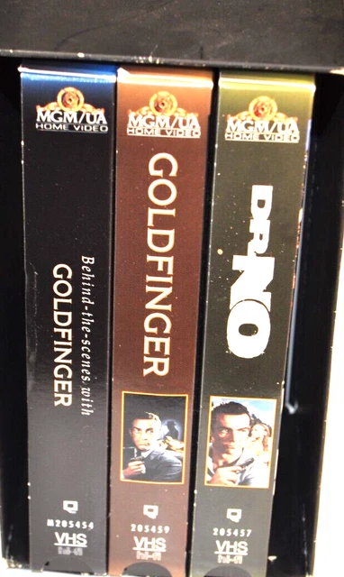 JAMES BOND 3 VHS Lot Dr. NO Goldfinger & Goldfinger Behind the Scenes £7.23 - PicClick UK