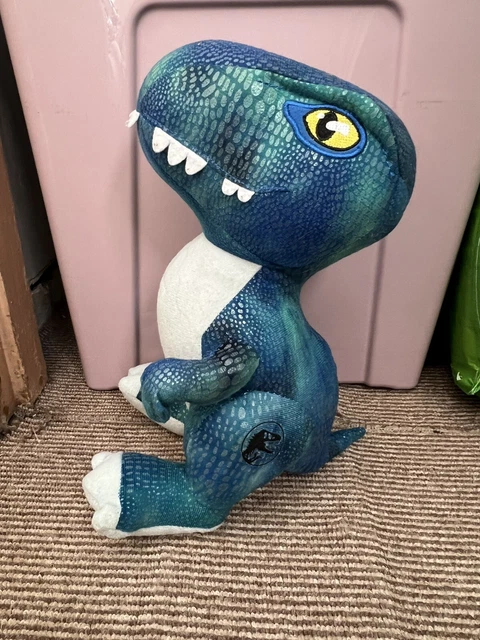 JURASSIC WORLD BLUE Velociraptor Raptor Dinosaur Plush Soft Toy Dino ...