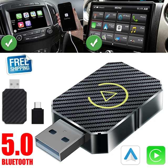 MINI WIRELESS CARPLAY Dongle Android Auto Adapter USB Car Connect Box ...
