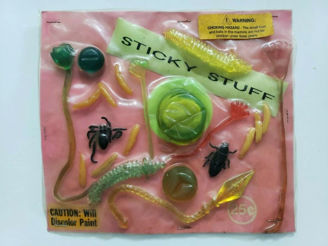 VINTAGE STICKY STUFF Old Gumball Vending Machine Display Card #209 EUR ...