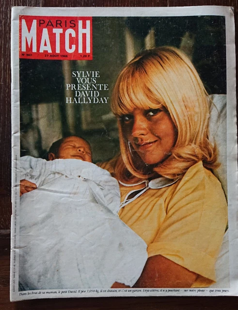 PARIS MATCH AOUT 1966 / Sylvie Vartan, Johnny Et David Hallyday EUR 4,00 - PicClick FR