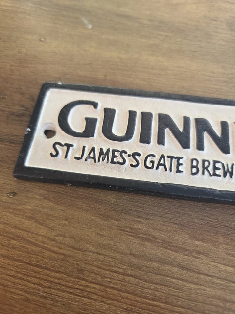 GUINNESS ST JAMES’S Gate Brewery Dublin Toucan Cast Iron Sign 7.5" In ...