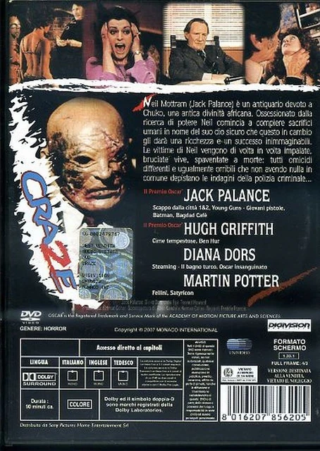 CRAZE IL BUIO Macchiato Di Rosso Dvd Come Nuovo Prima Edizione ...