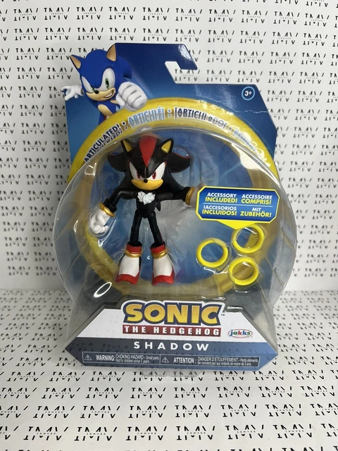 SONIC THE HEDGEHOG SHADOW Jakks Pacific Articulated 4” Figure With ...
