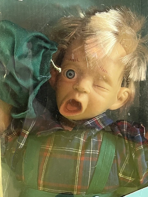 VINTAGE UNIQUE GLOOBEE Bunch Doll “Lester” RARE Face Expression New in ...