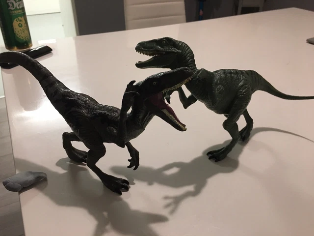 JURASSIC WORLD VELOCIRAPTOR Charlie Raptor Pair 2015 Hasbro JW £13.13 ...