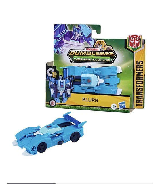TRANSFORMERS BUMBLEBEE CYBERVERSE Adventures 1-Step Changer BLURR ...