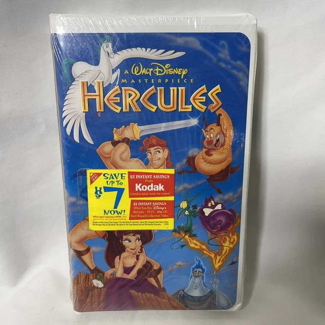 HERCULES VHS CLAMSHELL Video Tape Walt Disney Home Video NEW SEALED £7. ...