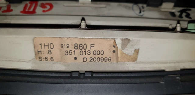 VW GOLF 3 III TD TDI Tacho Armatur Tachometer Diesel oldtimer T4 passat ...