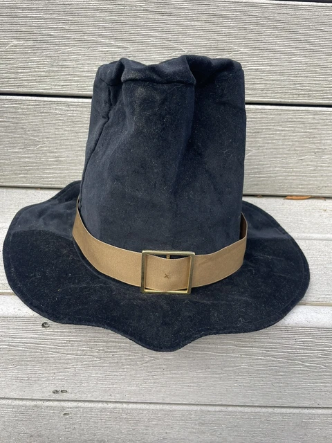 ADULT PILGRIM HAT With Buckle Quaker Hat Thanksgiving Costume Accessory ...