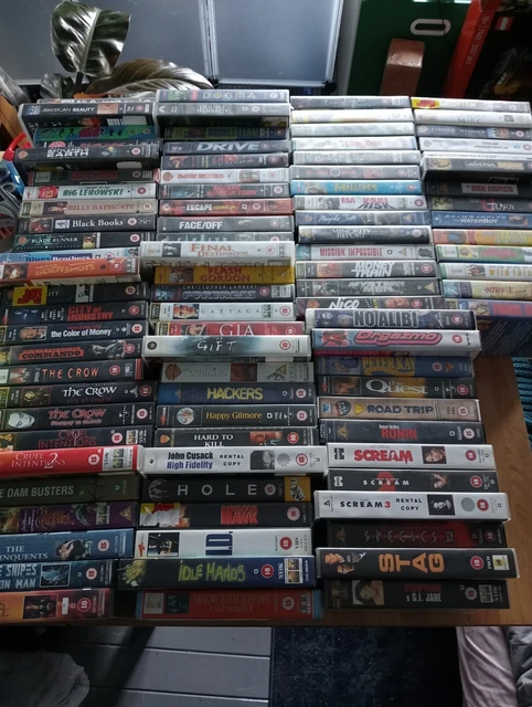 VHS HUGE JOB Lot Bundle 90+ Tapes See Description £20.00 - PicClick UK