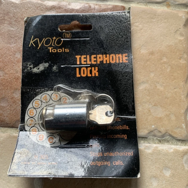 RETRO TELEPHONE ROTARY Dial Key Lock with Two Keys, New £1.99 - PicClick UK