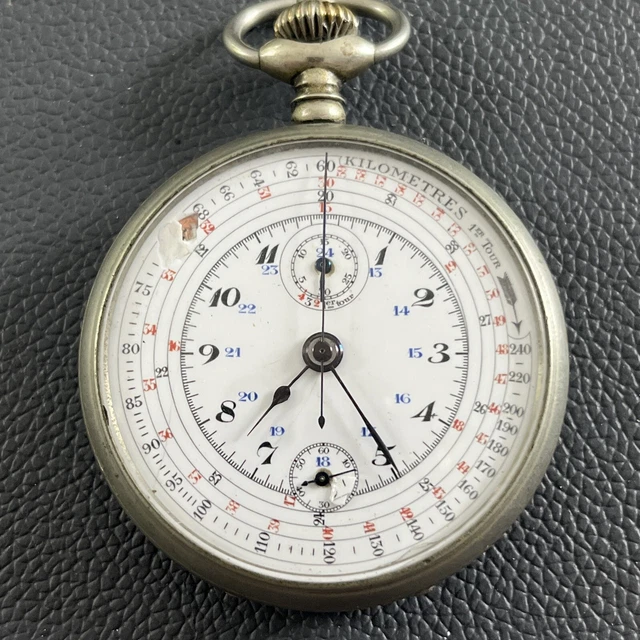 MONTRE GOUSSET CHRONOGRAPHE tachymètre fonctionne EUR 51,00 - PicClick FR