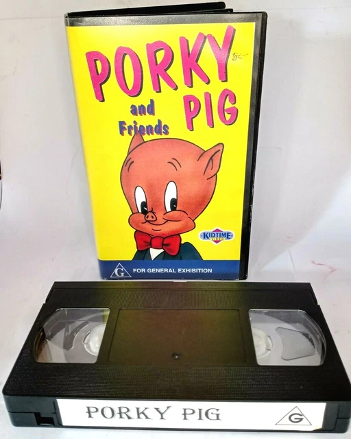 PORKY PIG AND Friends Cartoon VHS Video Tape G KidTime collectible ...