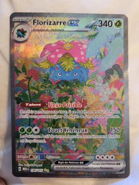 CARTE POKEMON FLORIZARRE EX Alternative 198/165 Pokémon 151 FR EV 3.5 ...
