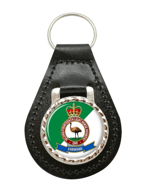 2ND/14TH LIGHT HORSE Regiment (Australian Army) Leather Key Fob EUR 25 ...