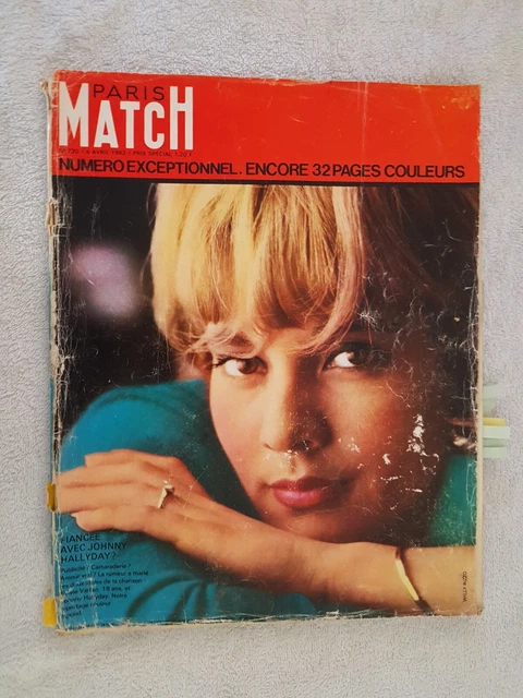 PARIS MATCH N°730 06/04/1963 Sylvie Vartan Hallyday Lune Evtouchenko P. O'toole EUR 3,50 ...