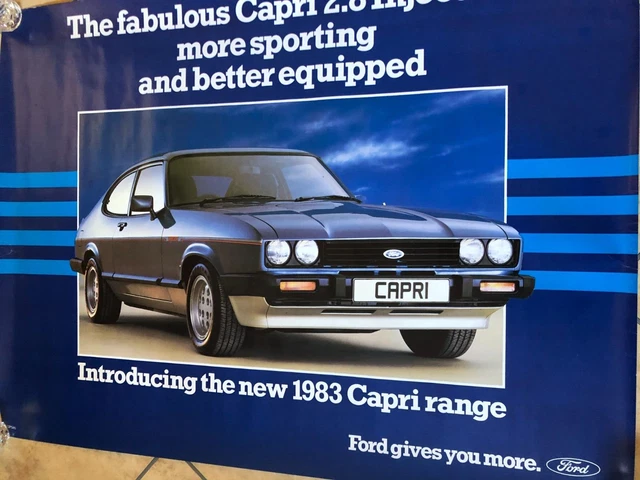 FORD CAPRI 2.8 Injection Official Period Genuine Dealership Only ...