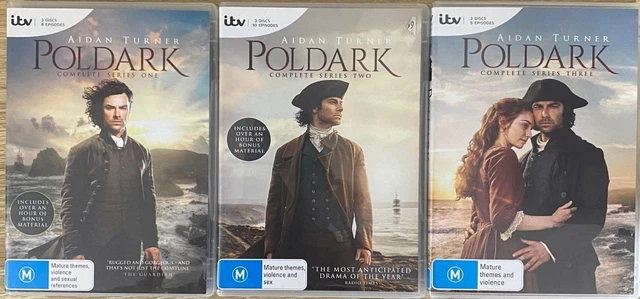 3 X DVD SETS Poldark The Complete Series 1-3 One Two Three $31.95 ...