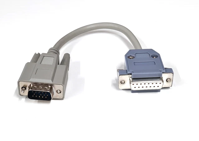 PC (VGA) TO vintage Apple Monitor adapter lead / cable. VGA male to ...
