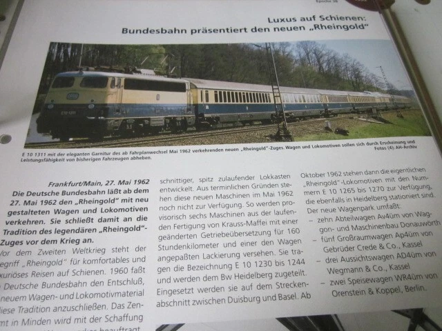 EISENBAHN CHRONIK N 3B 1962 DB neuer Rheingold EUR 4,81 - PicClick DE