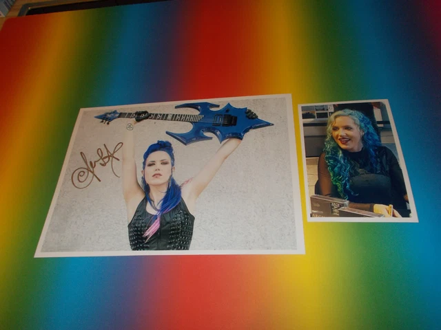 ALISSA WHITE-GLUZ ARCH Enemy Signed Autograph on 20x28 Photo in Person ...