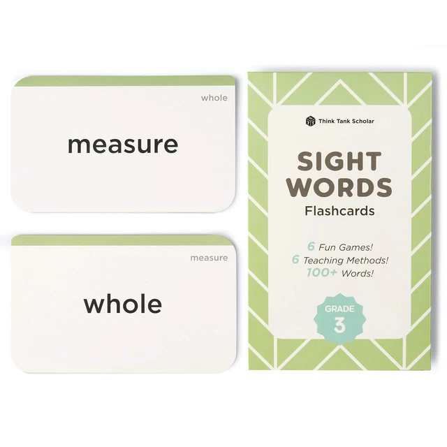 3RD GRADE SIGHT Words Flash Cards (Third Grade) Pack - 100+ Dolch & Fry ...