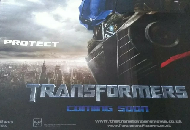 ORIGINAL CINEMA POSTER OPTIMUS PRIME - TRANSFORMERS over 1 metre ...