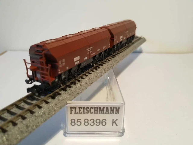 SET DE DOS Vagones Autodescargables Para Cereales Fleischmann 85 8396 (D182-1) EUR 55,00 ...